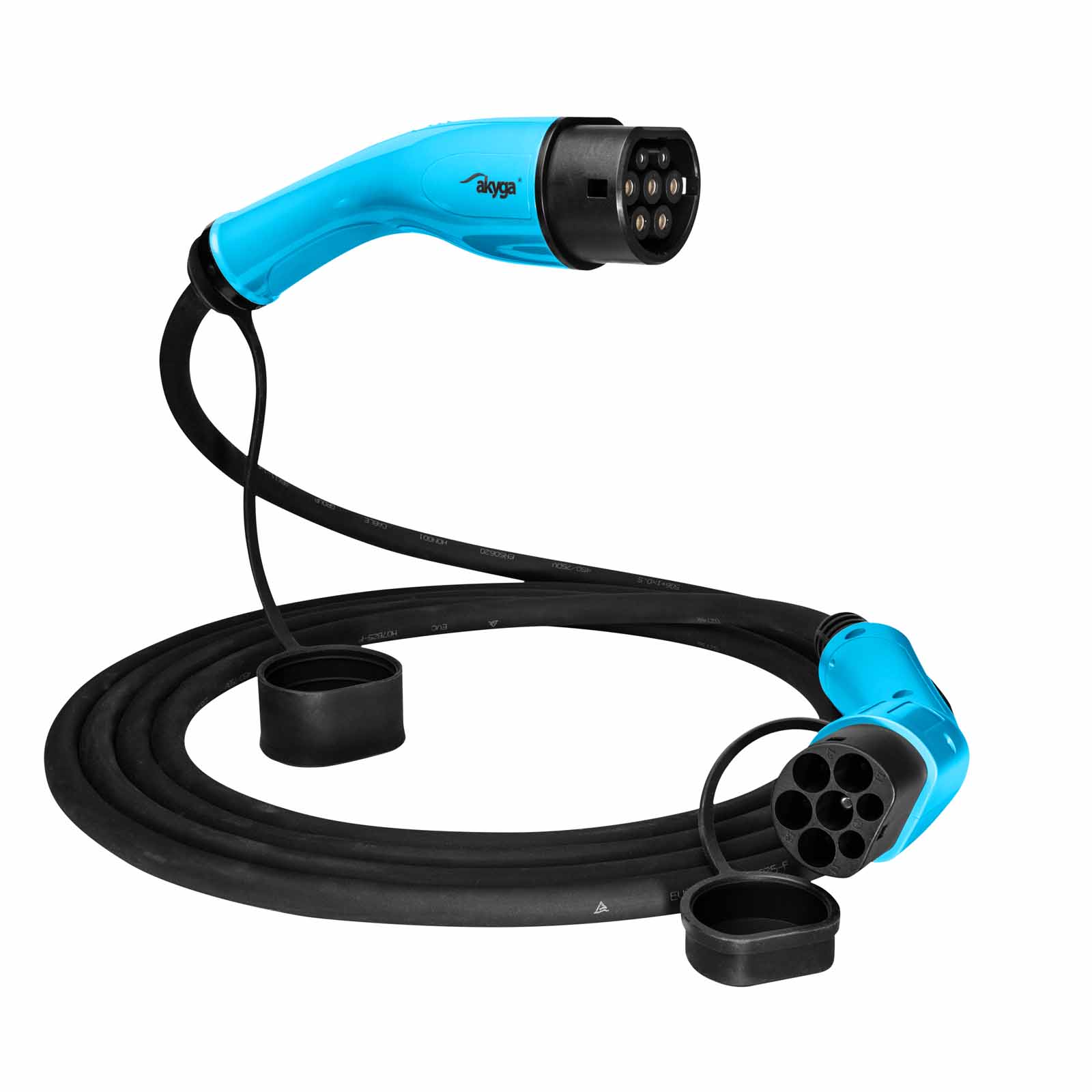 Cable for electric cars AK-EC-16 Type2 / Type2 3-phases 32A 22kW 6m